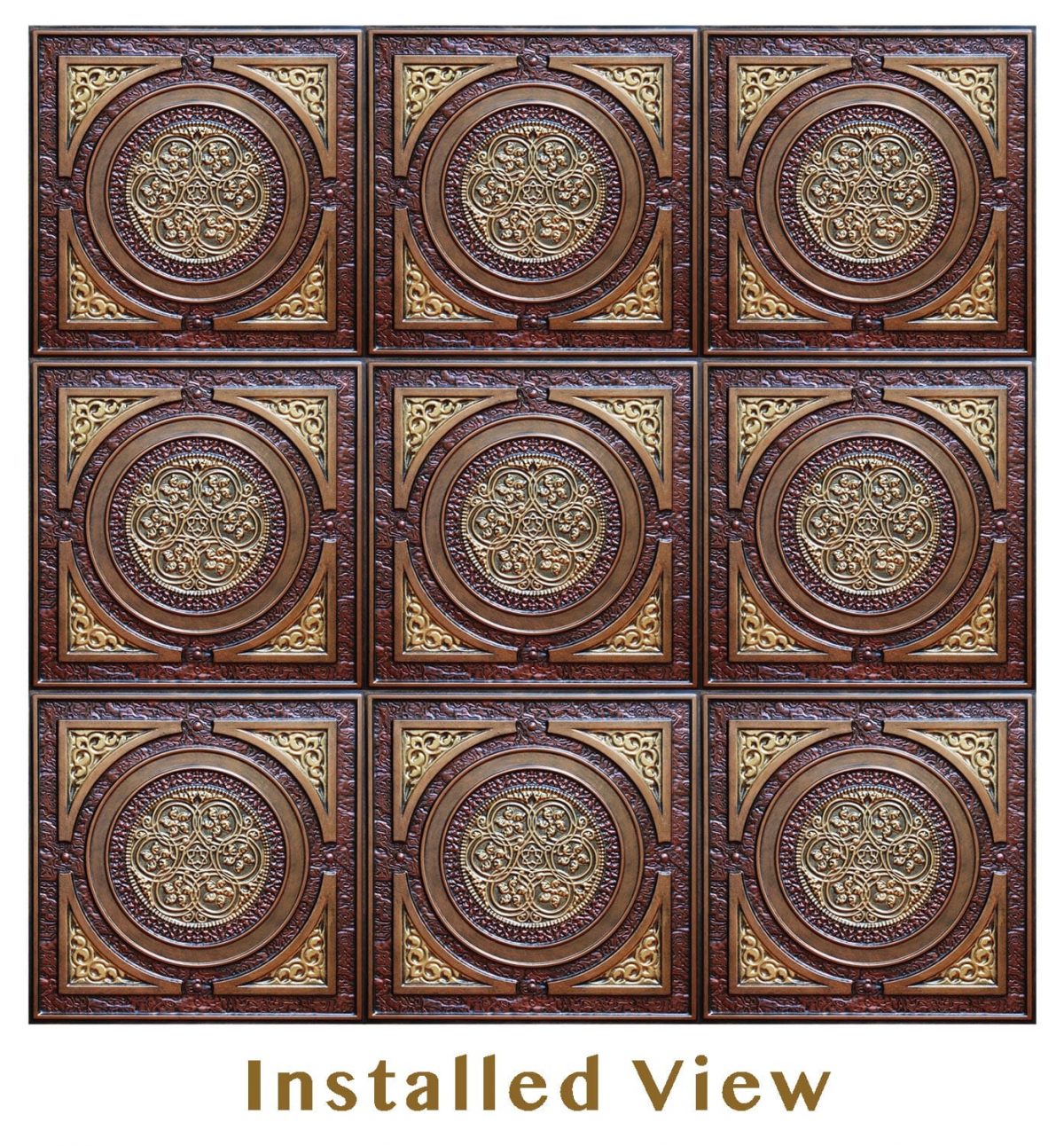 Ceiling Tile Steampunk VII 24 in. x 24 in. CTF-006-7 – Fine Art Deco ...