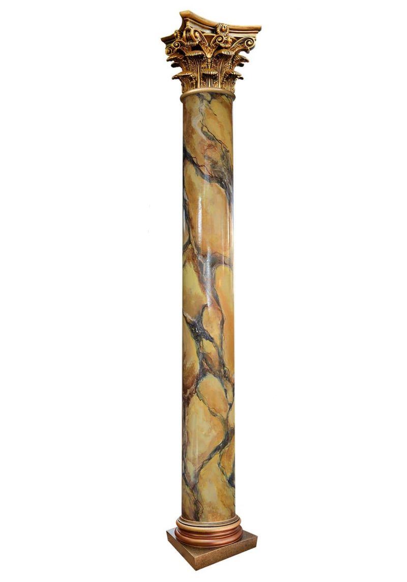 Column Roman Corinthian Multi-Color Faux Marble 6 in. D. x 6 ft. H. CPF ...