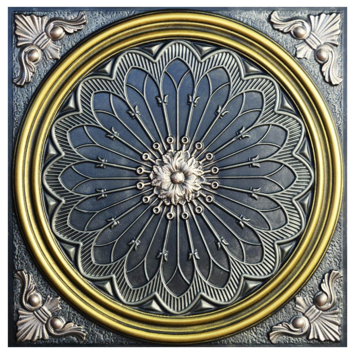 Ceiling Tile Rose Window 24 in. x 24 in. CTF-007 – Fine Art Deco Inc ...