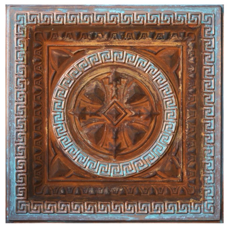 Ceiling Tile Odysseus Shield 24 in. x 24 in. CTF-014 - Fine Art Deco ...